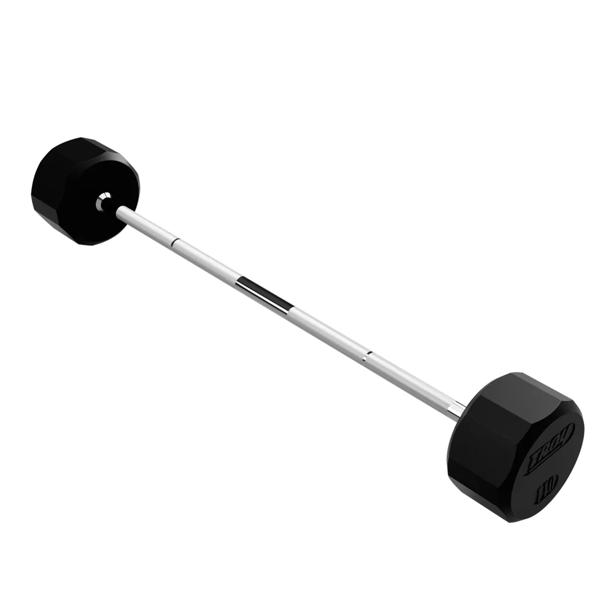 Troy TSB Rubber 12-Sided Rubber Straight Barbell | Fitness For Life ...